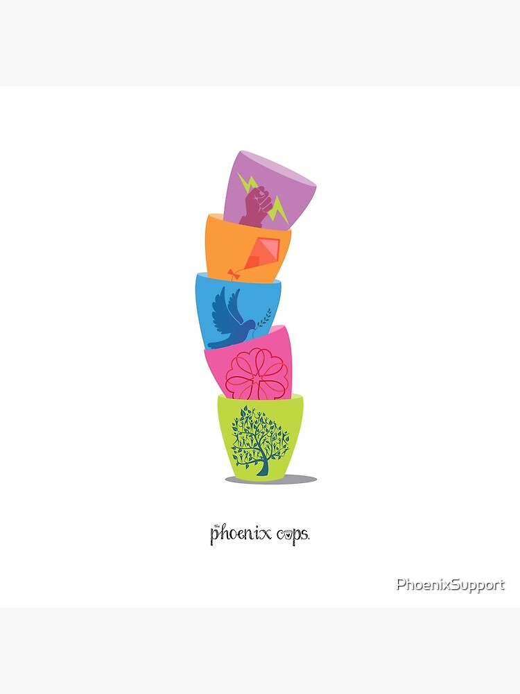 "Phoenix Cups Stacked" Poster for Sale by PhoenixSupport | Redbubble