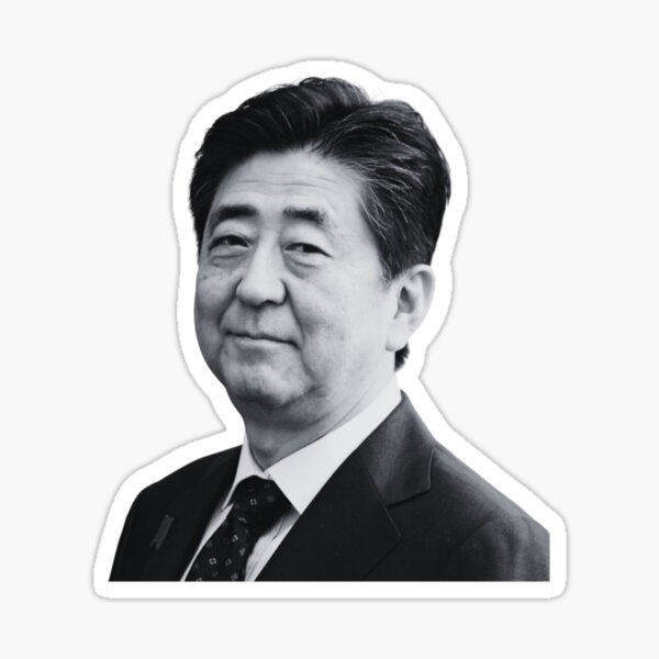 "Shinzo Abe Former Japanese prime Minister " Sticker for Sale by ...