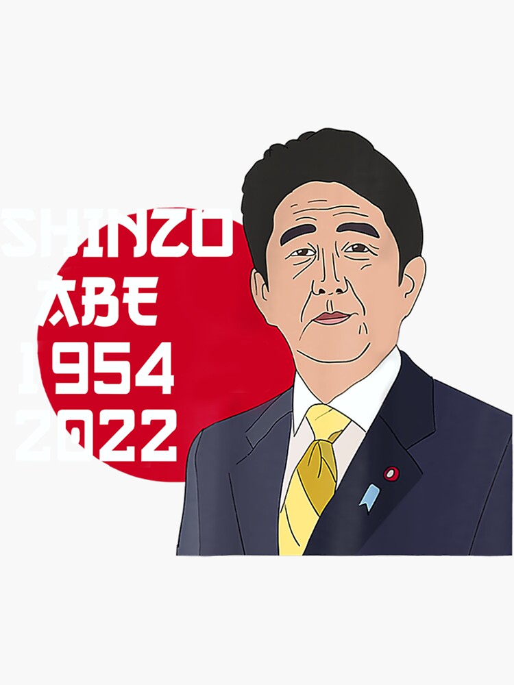 "Shinzo Abe Japan " Sticker for Sale by MariahHuckabays | Redbubble