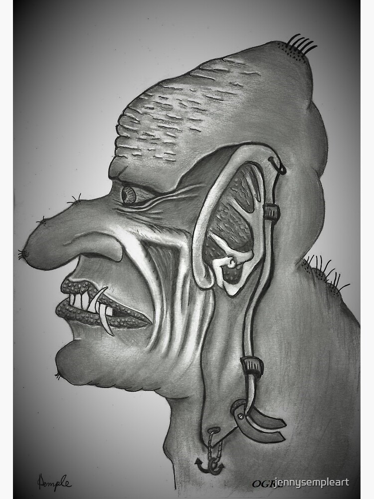 Oscar Ogre Sticker For Sale By Jennysempleart Redbubble