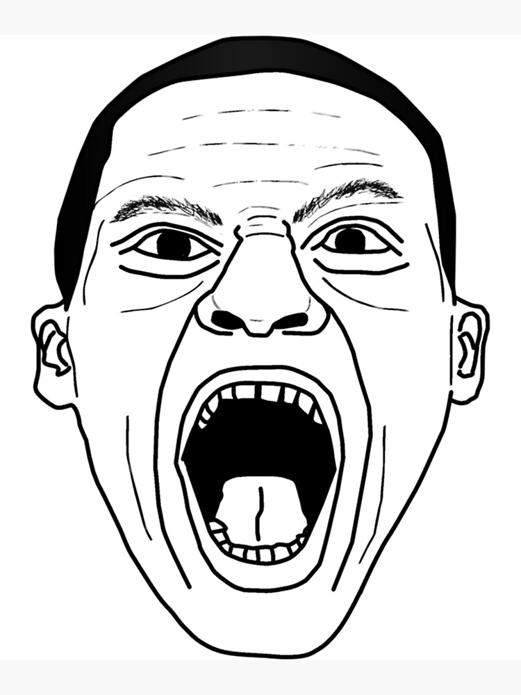 Póster «RUSSELL WESTBROOK PRIMAL SCREAM CARA DE FURIA NEGRO + BLANCO ...