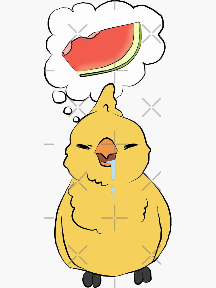 "Limitless Crown - Watermelon Chicken" Sticker for Sale by Infinirish ...