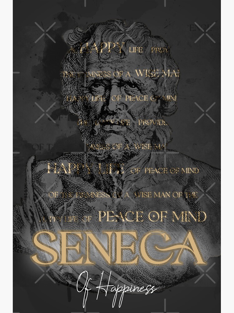 "Seneca the Stoic Philosopher" Sticker for Sale by empyrean-design ...