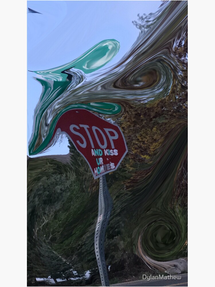 "Trippy Art Stop Sign" Sticker for Sale by DylanMathew | Redbubble