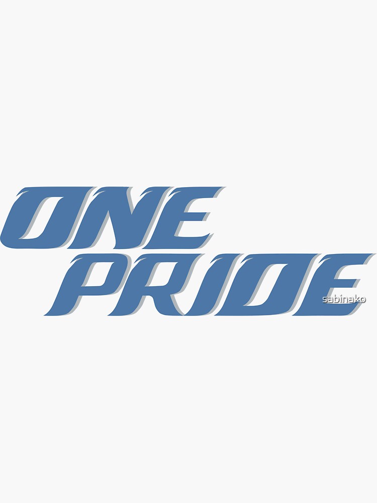 "One Pride" Sticker for Sale by sabinako | Redbubble