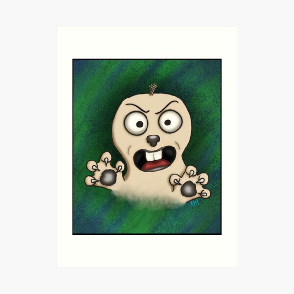 "Bill the Rabid Gopher" Art Print for Sale by j214coffee | Redbubble