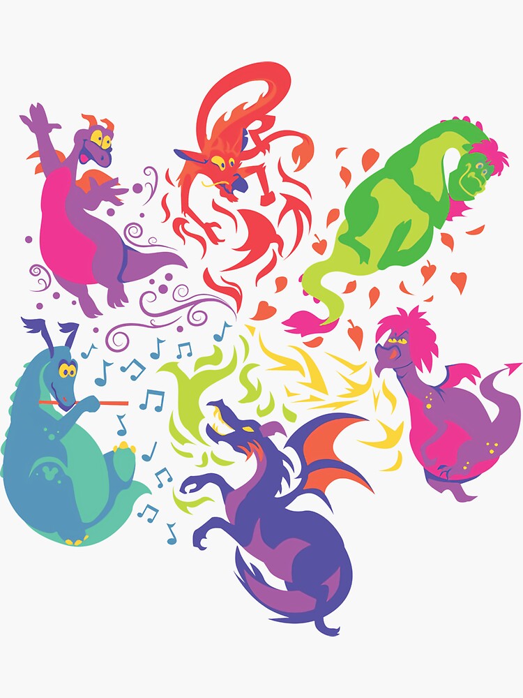 "Figment The Wheel Of Dragons/Best Design For Men and Women" Sticker ...