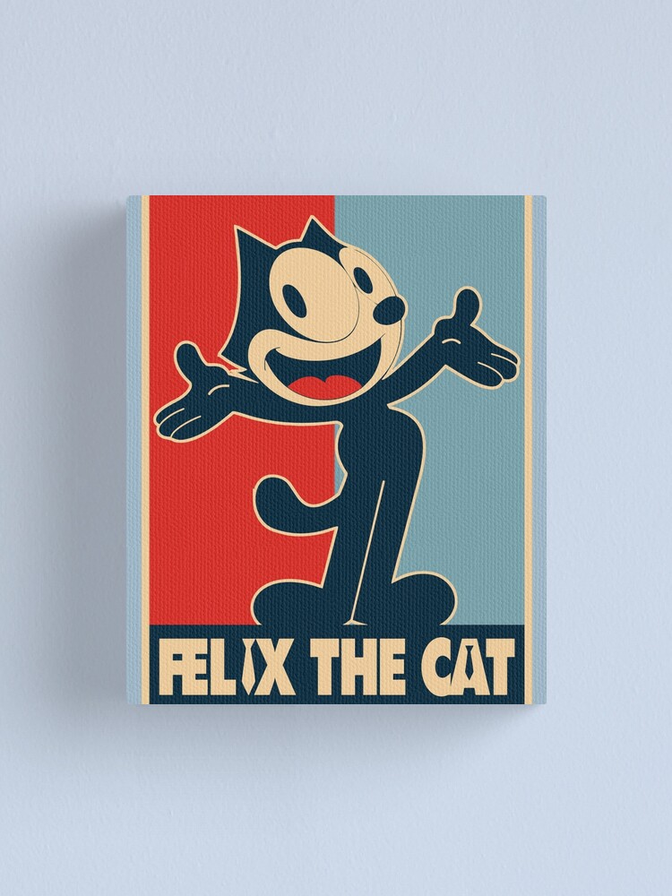 "Mascot Firstly Leggy Felix The Cat Graphic For Fans" Canvas Print for ...