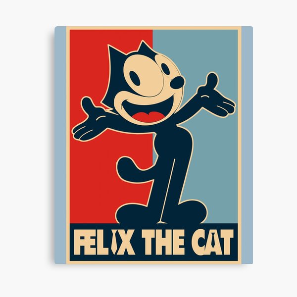 "Mascot Firstly Leggy Felix The Cat Graphic For Fans" Canvas Print for ...