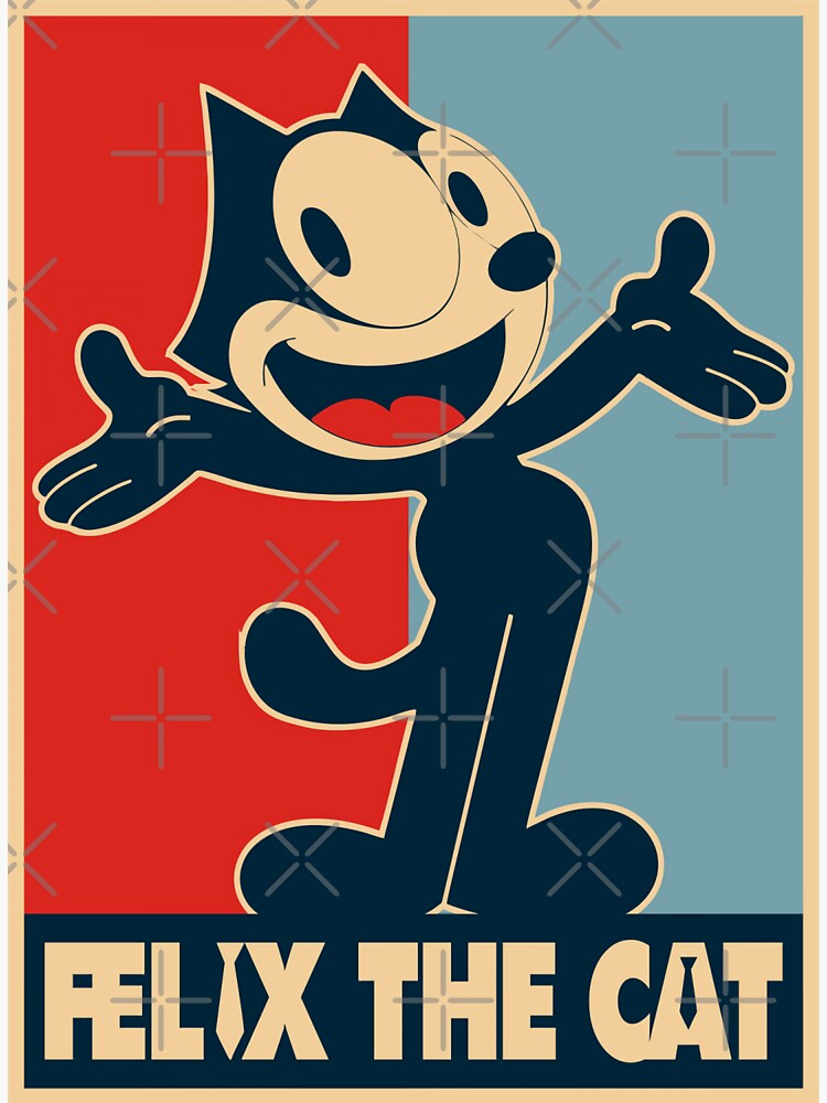 "Mascot Firstly Leggy Felix The Cat Graphic For Fans" Sticker for Sale ...