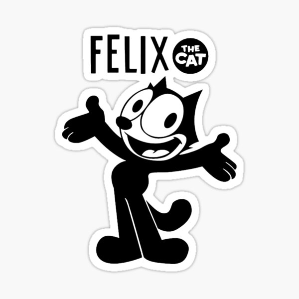 Mascot Firstly Leggy Felix Cat Funny Graphic Ts Sticker For Sale By Gieseladoring Redbubble
