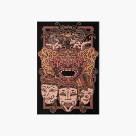 "barong, sketsa culture of bali indonesia" Art Board Print for Sale by ...