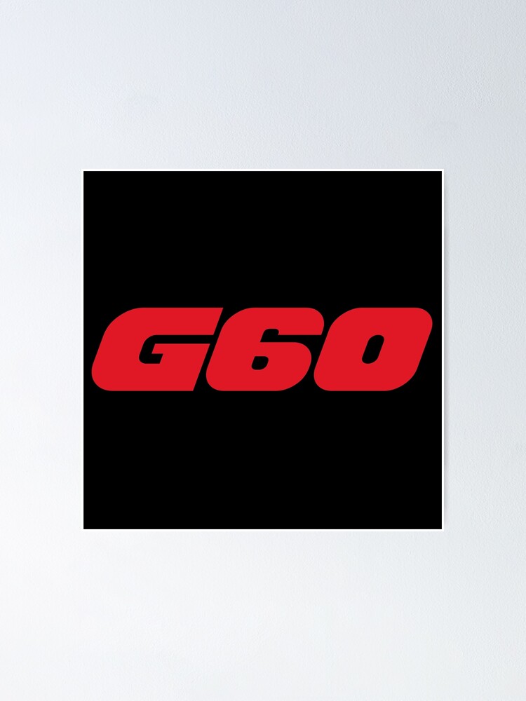 "G60 Motor G60 Engine G sixty red small" Poster for Sale by ...