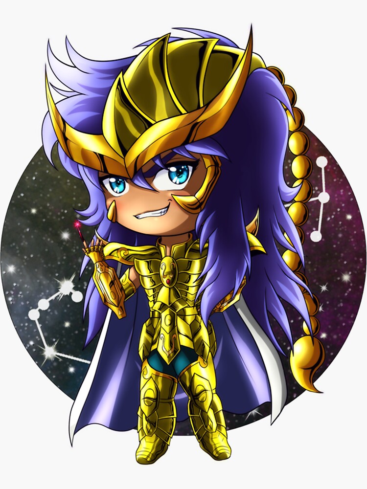 "Dohko libra Chibi" Sticker for Sale by zellaminanm | Redbubble