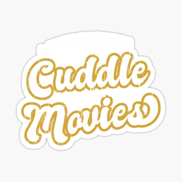 "movies cuddle " Sticker for Sale by RASTEBuill | Redbubble