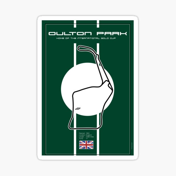 "Oulton Park Racetrack " Sticker for Sale by DanielBa | Redbubble
