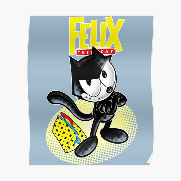 "Mascot Firstly Leggy Felix The Cat Retro" Poster for Sale by ...