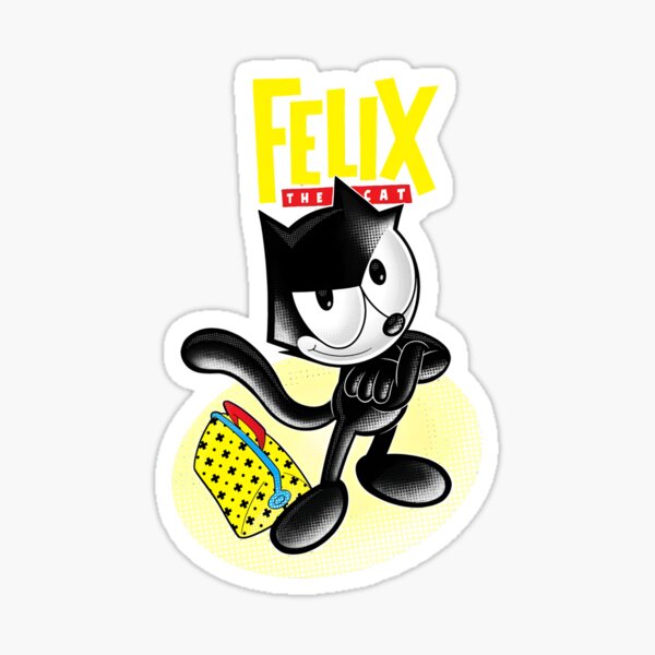 "Mascot Firstly Leggy Felix The Cat Retro" Sticker for Sale by ...