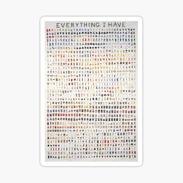 "Everything I Have" Sticker for Sale by mbarnese | Redbubble