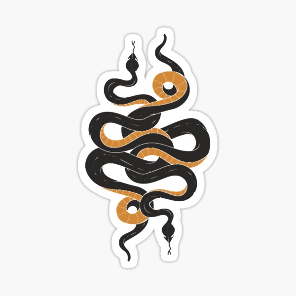 "Celestial Snakes " Sticker for Sale by DrBrandy56823 | Redbubble