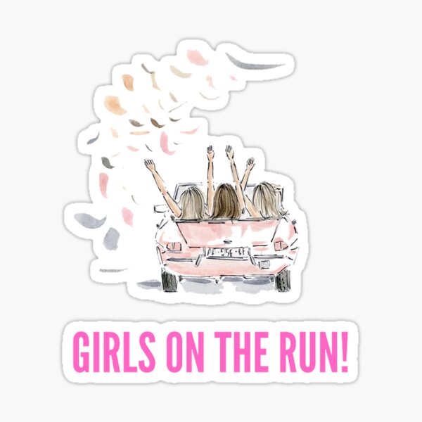 "GIRLS ON THE RUN!" Sticker for Sale by Fersworks | Redbubble