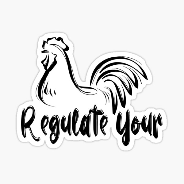 "Regulate Your " Sticker for Sale by ChristystudioCS | Redbubble