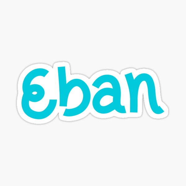 "Eban, Funny Cool Best color art" Sticker for Sale by artdragongift ...