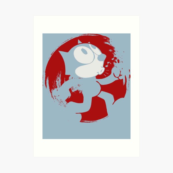 "Mascot Firstly Leggy Felix The Cat" Art Print for Sale by ...