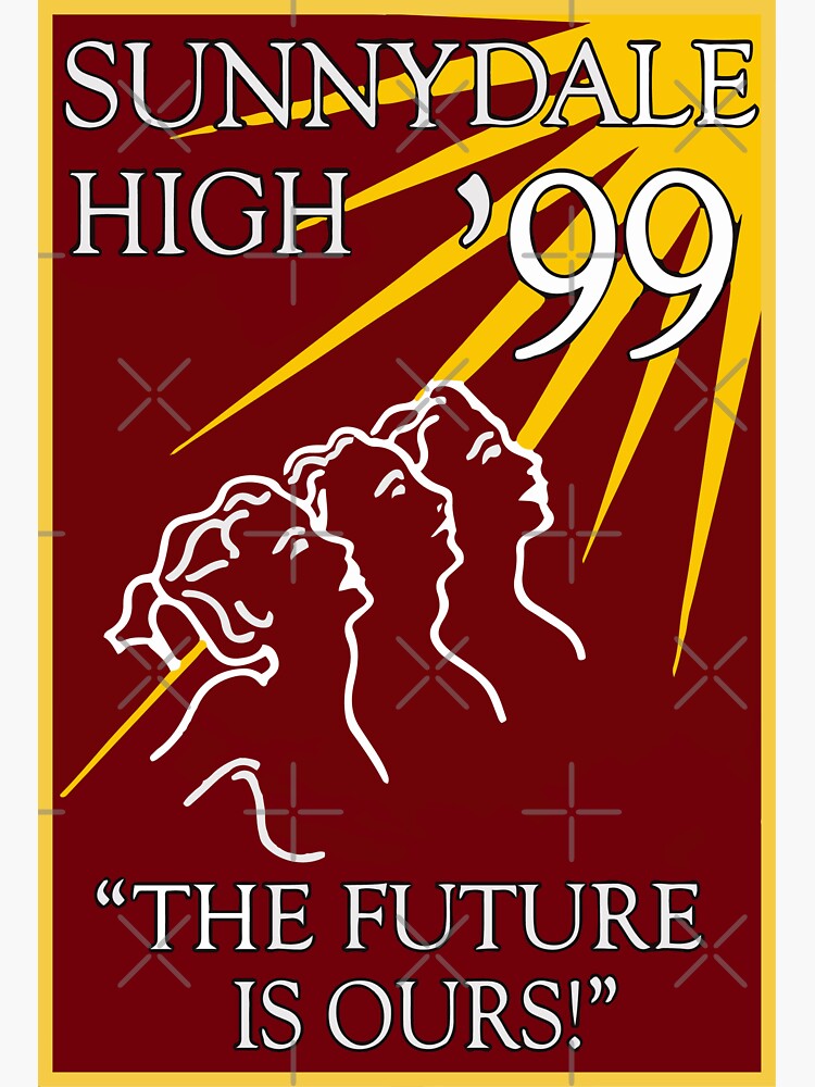 "Sunnydale High '99 - The Future Is Ours!" Sticker for Sale by ledaai ...