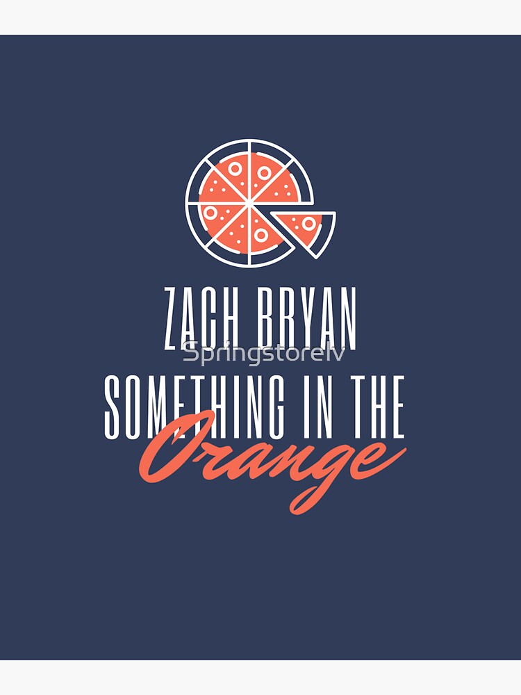 "Zach Bryan Something In The Orange " Sticker for Sale by Springstorelv | Redbubble