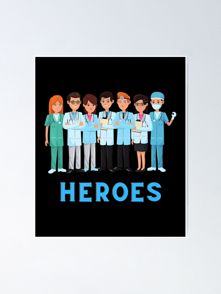 "Front Line Workers Doctors, Nurses And First Responders" Poster for ...