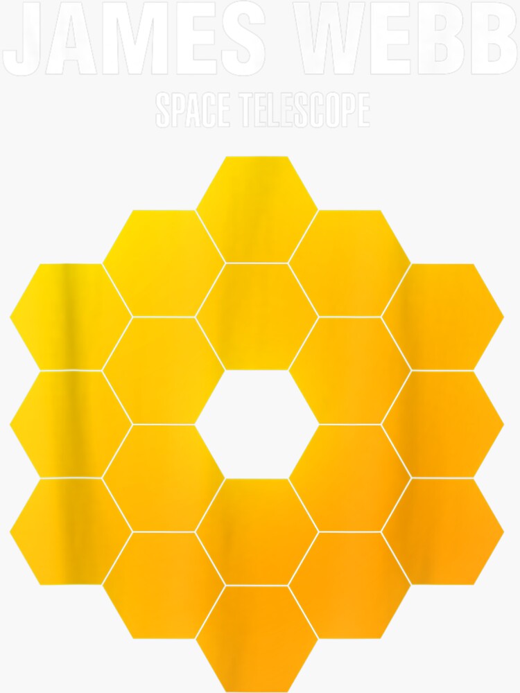 "James Webb Space Telescope Hexagon Mirror NASA Start 2021" Sticker von ...