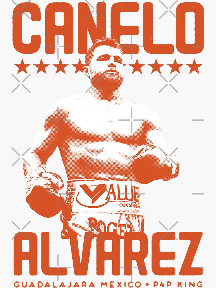 "Arts Fighter Saul CANELO Alvarez vintage boxing poster" Sticker for ...
