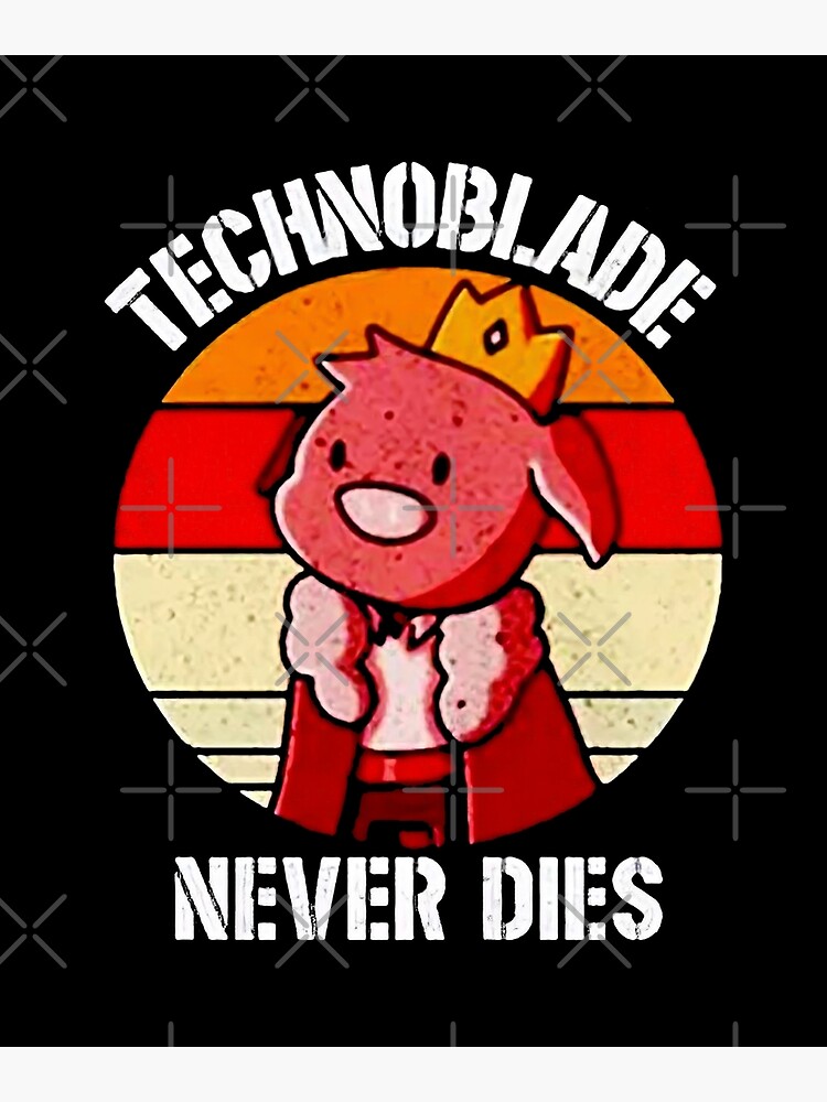 "Technoblade stirbt nie ein Technoblade stirbt nie" Fotodruck von Betea | Redbubble