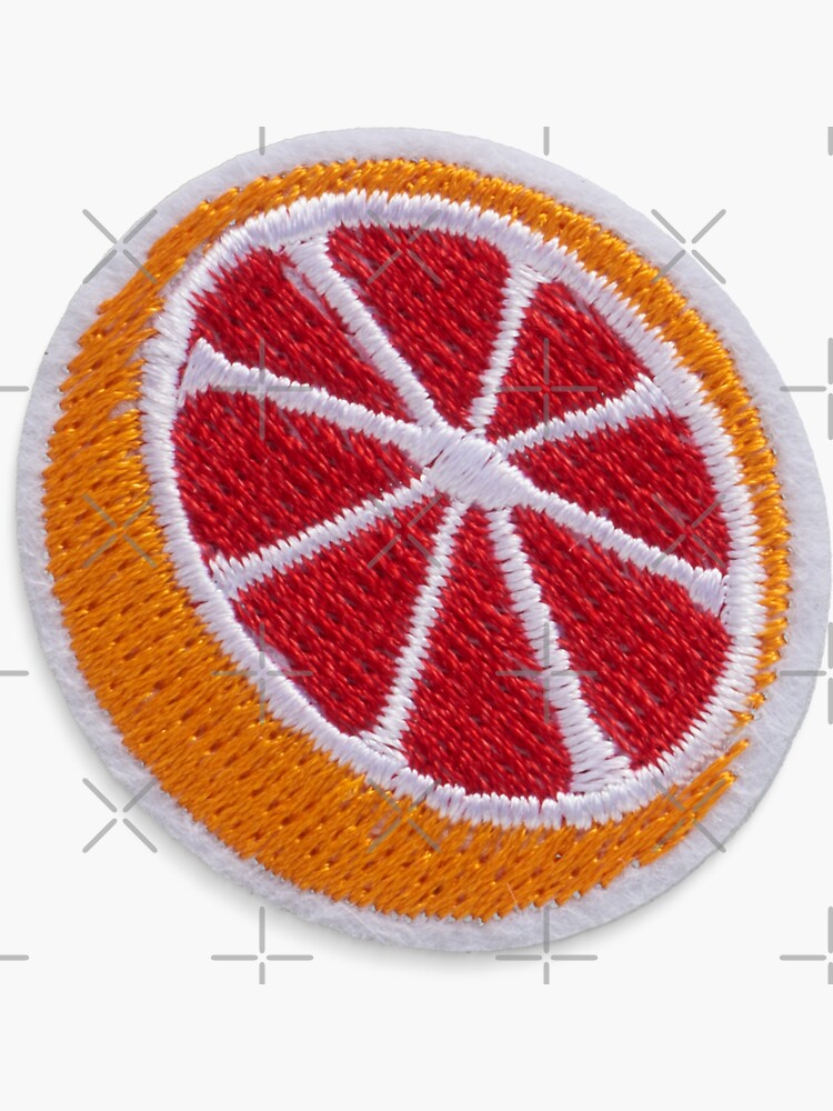 "Orange Patch" Sticker for Sale by TheBrightStore | Redbubble