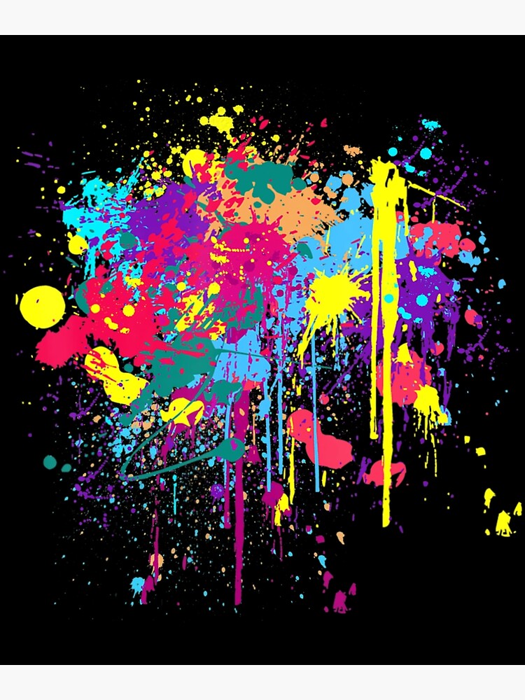 "Pretty Dirty Paint Splatter Colours" Poster for Sale by ZinGoi | Redbubble