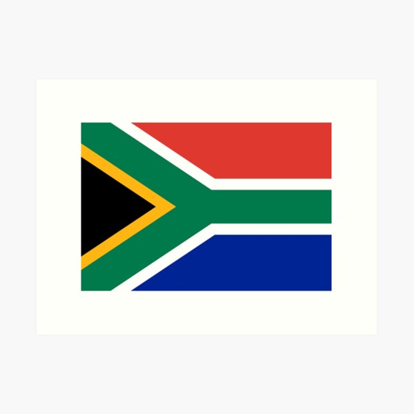 "South African Springboks Flag" Art Print by deanworld | Redbubble