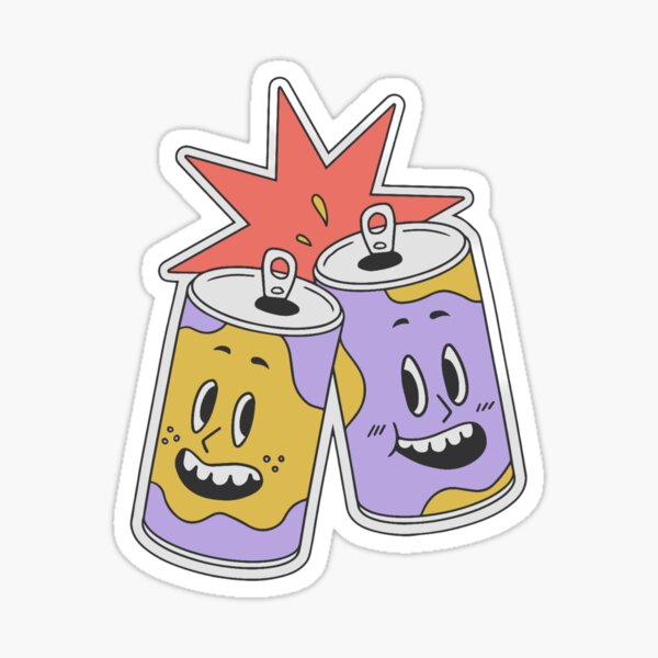 "fizzy friends" Sticker for Sale by Laplace21 | Redbubble
