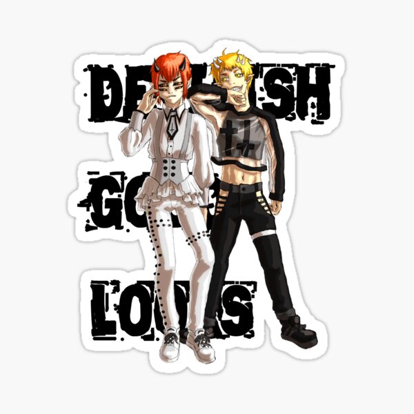 "Devilish Good Looks" Sticker for Sale by sweetsinbabyart | Redbubble