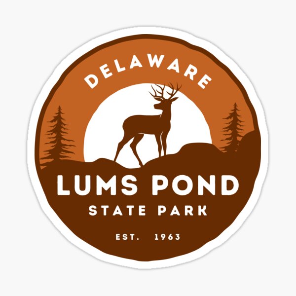 "Lums Pond State Park DE" Sticker for Sale by DurarStore | Redbubble