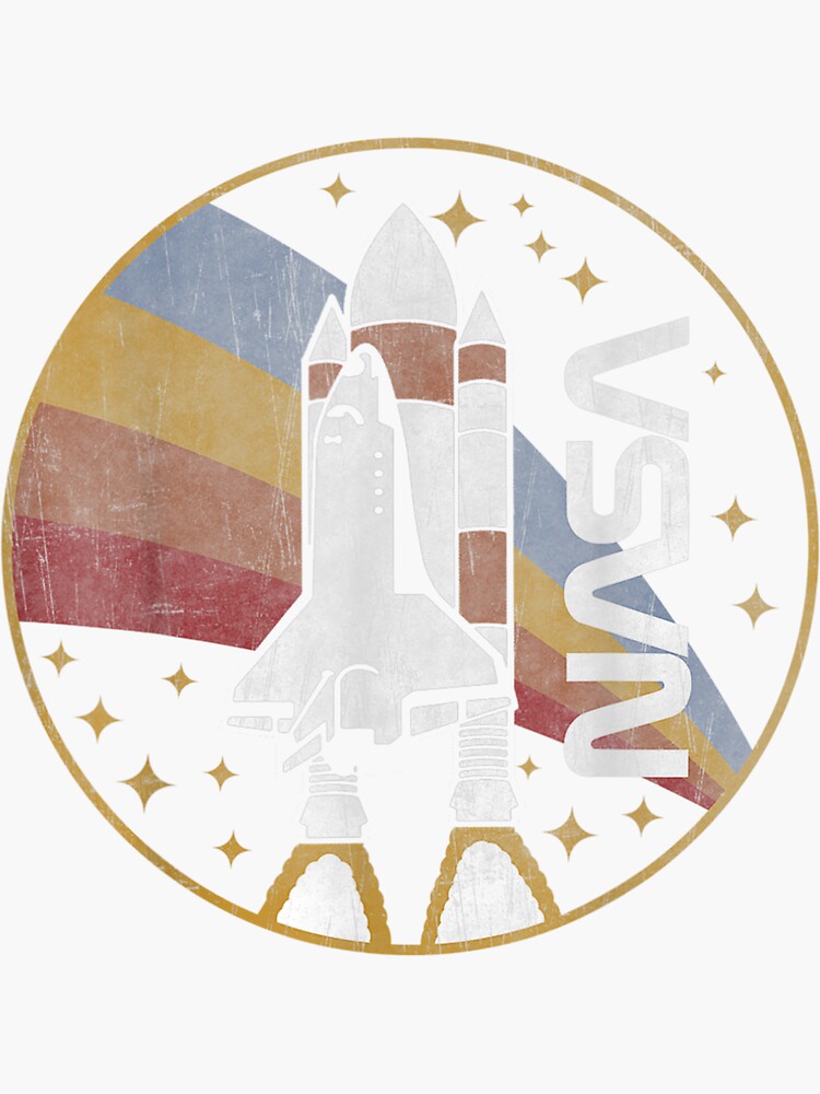 "NASA Shuttle Launch With Rainbow C1" Sticker for Sale by frankiecifjam ...