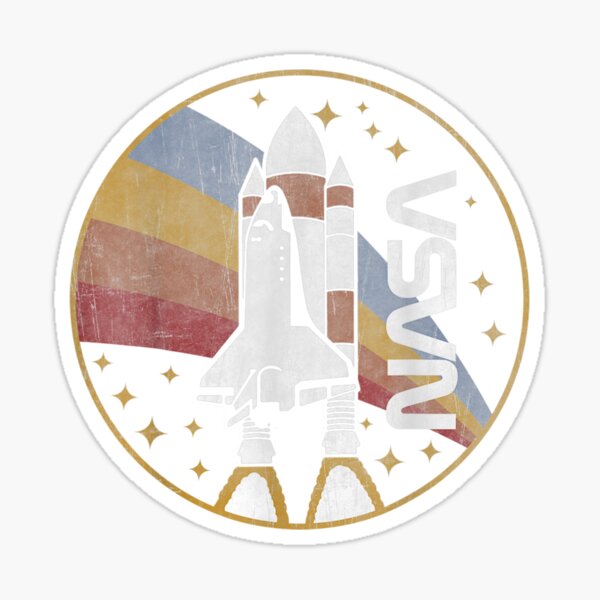 "NASA Shuttle Launch With Rainbow C1" Sticker for Sale by frankiecifjam ...
