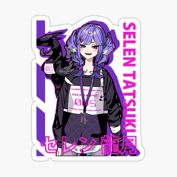 "Nijisanji EN Selen Tatsuki" Sticker for Sale by RobertVictor | Redbubble