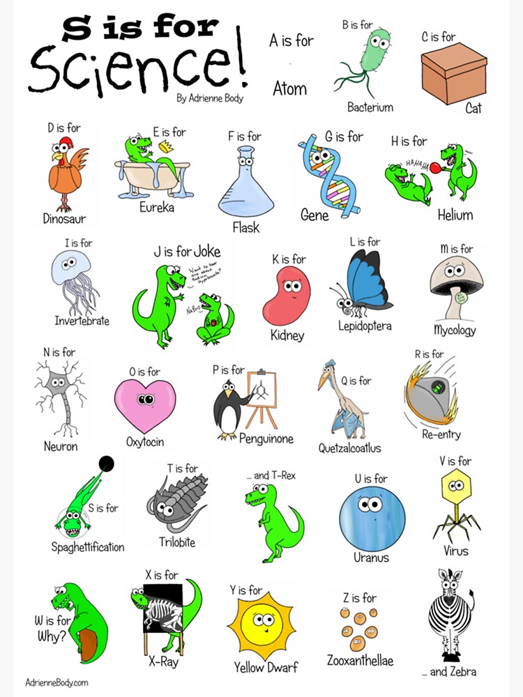 "Science ABC - from the book S is For Science " Sticker for Sale by ...