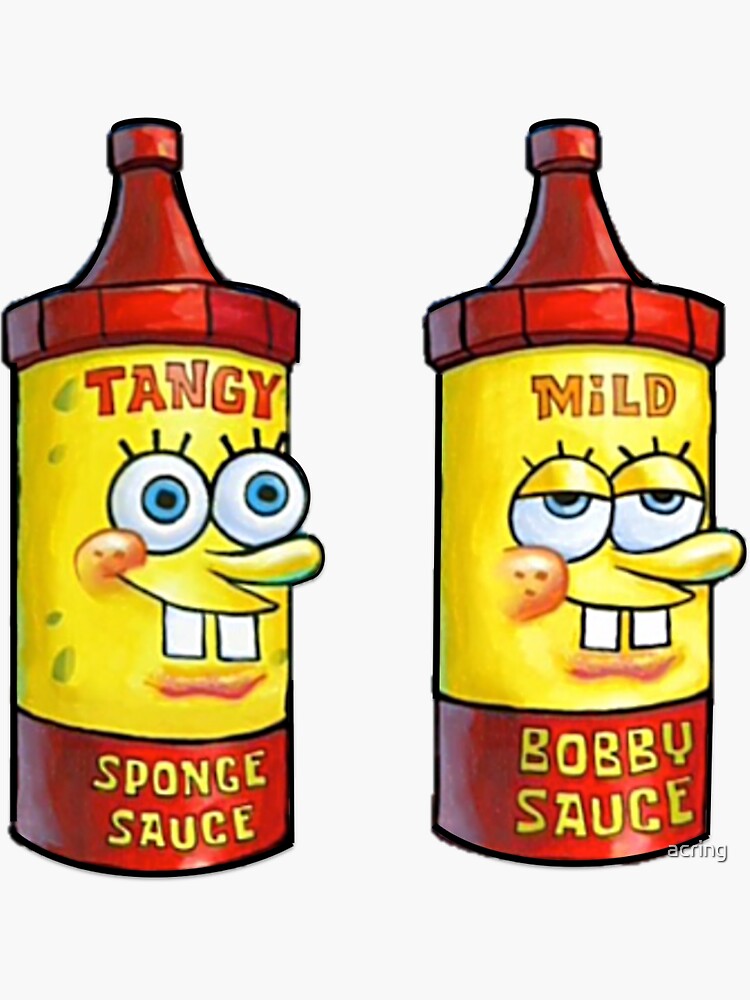 "BOBBY SAUCE" Sticker for Sale by acring | Redbubble