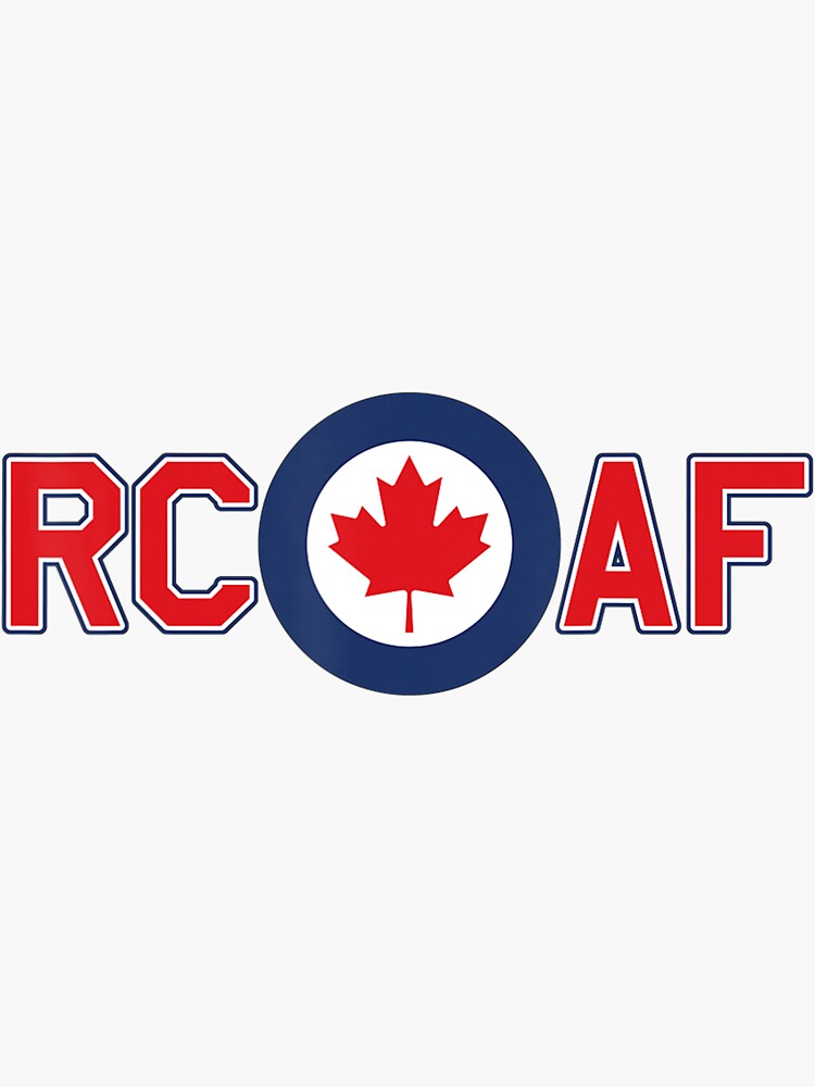 "Rcaf Royal Canadian Air Force Roundel Maple Leaf Canada" Sticker for ...
