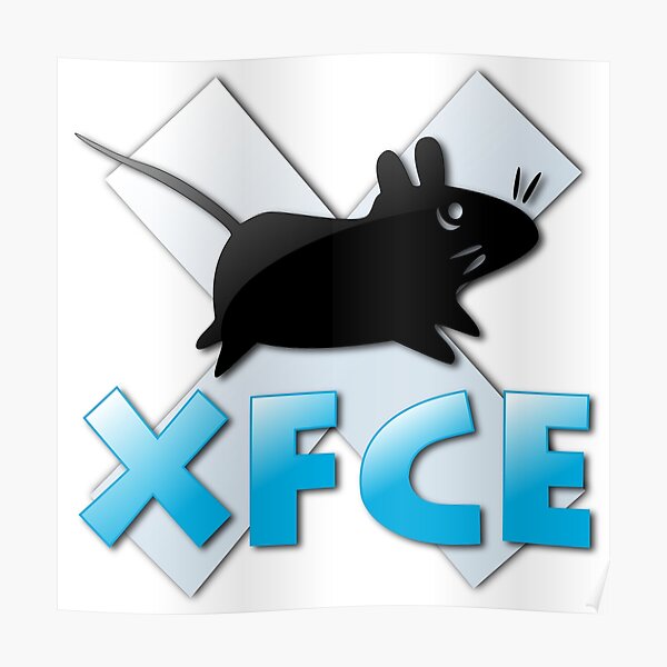 "XFCE logo" Poster for Sale by swamplord | Redbubble