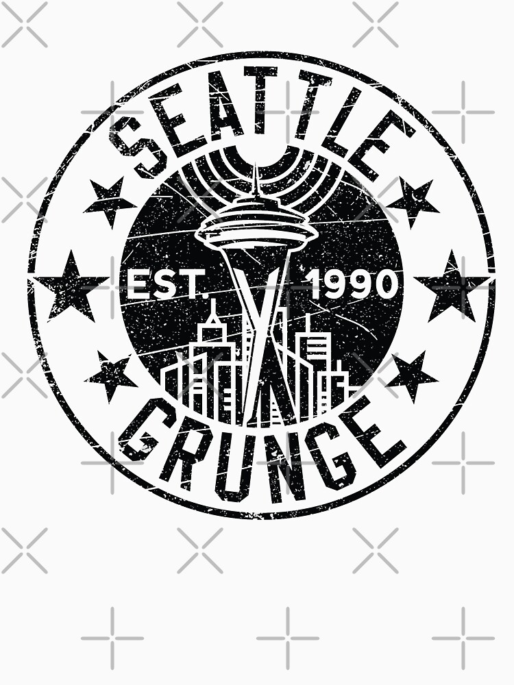 "Seattle Grunge" Essential T-Shirt for Sale by Coldink | Redbubble