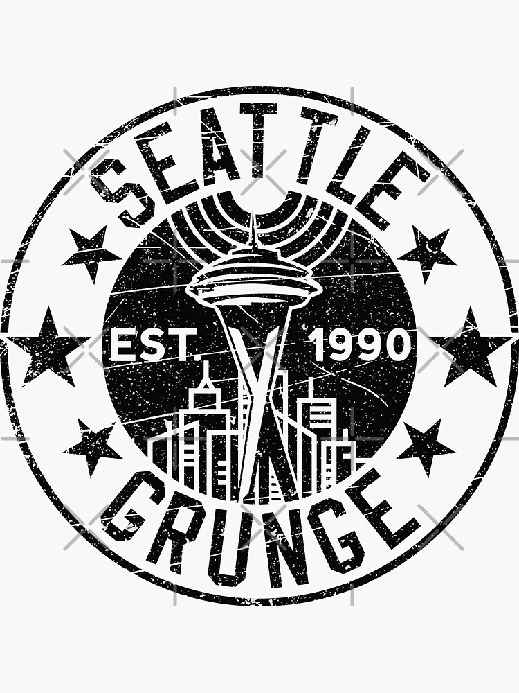 Pegatina «Seattle Grunge» de Coldink | Redbubble