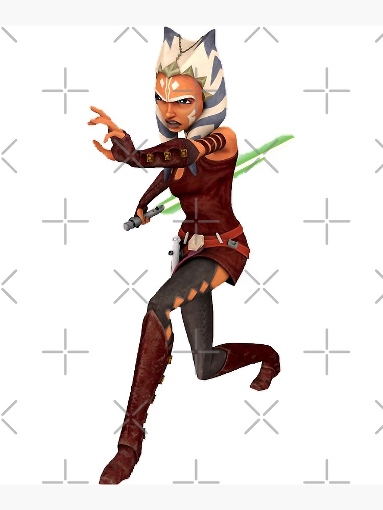 "Boys Girls Team Ahsoka Tano Clone Wars Great Men Women" Art Print for ...